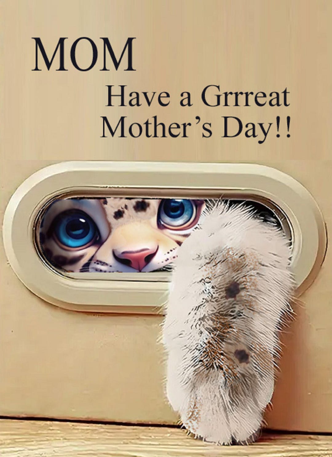 Mother's Day Card, 3d, Best Mom Gift, Cat Mom, Funny Crazy Cat, Kitty ...