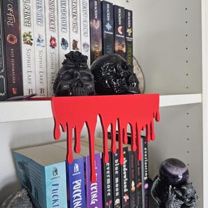 Blood Drip Shelf Decor, Blood Drip, Gothic Shelf Decor, Bookshelf ...