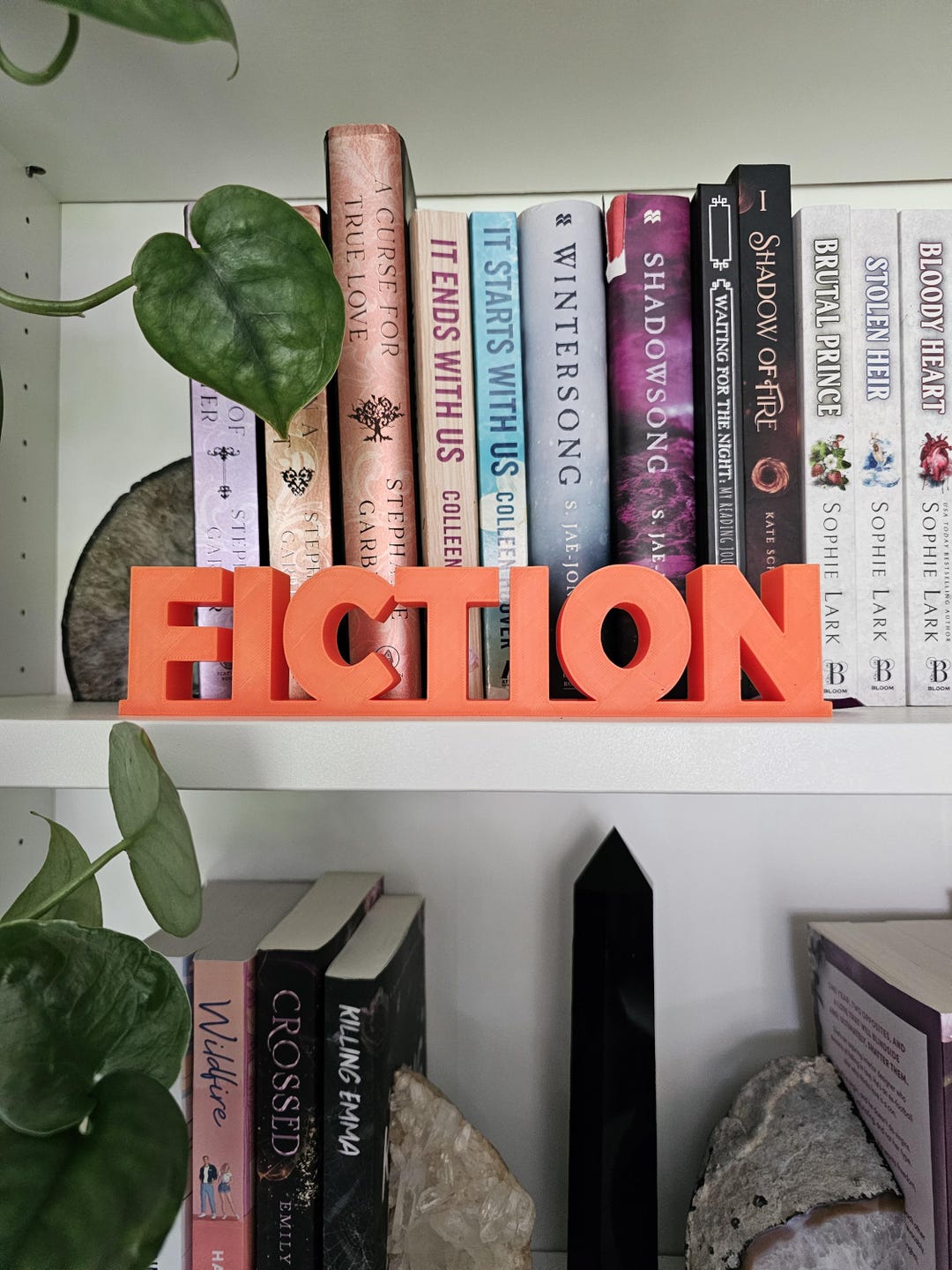 Fiction Sign, Fiction Plaque, Book Trope Sign, Book Genre Sign, Reading ...