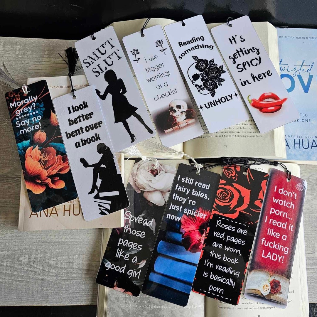 Smutty Bookmark Pack, Smut Bookmark, Smut Bookmark, Sarcastic Bookmarks ...