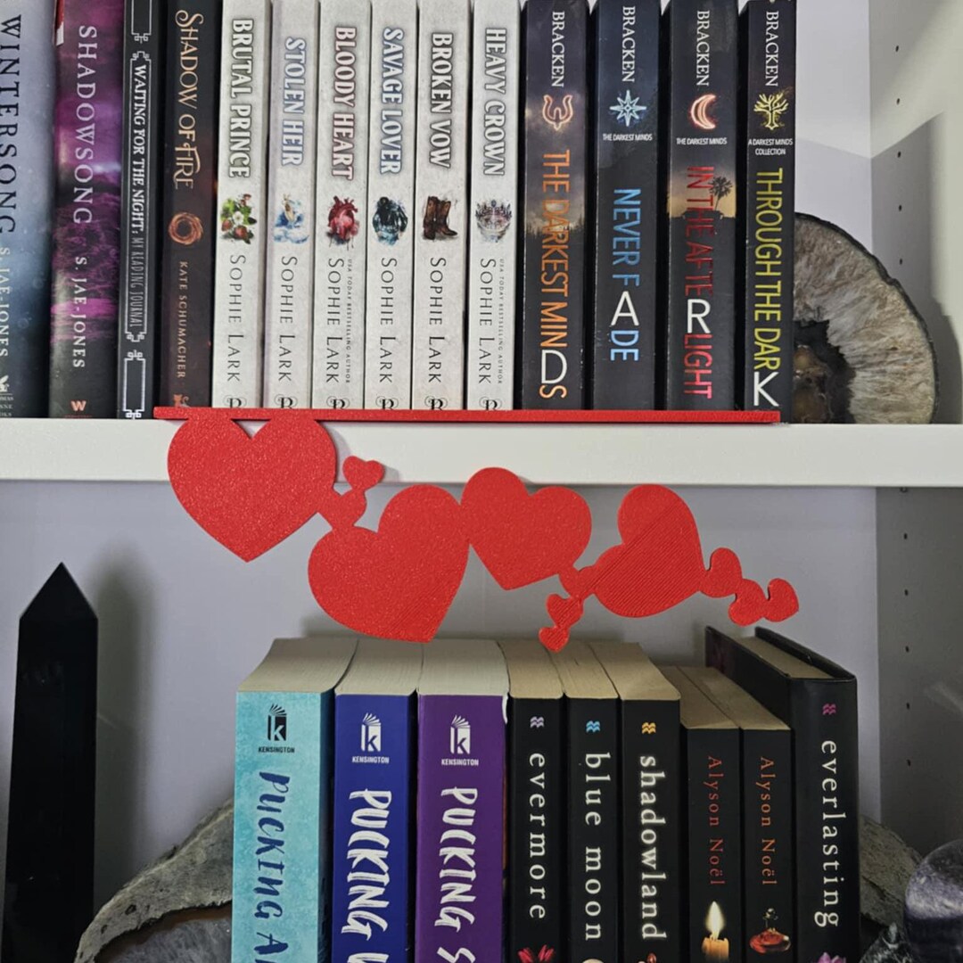 Heart Drip, Heart Shelf, Bookshelf Decor, Bookshelf Accessory, Romance ...