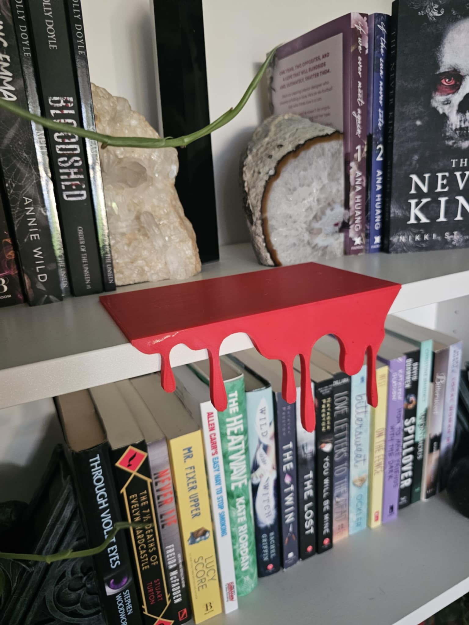 Blood Drip Shelf Decor, Blood Drip, Gothic Shelf Decor, Bookshelf ...