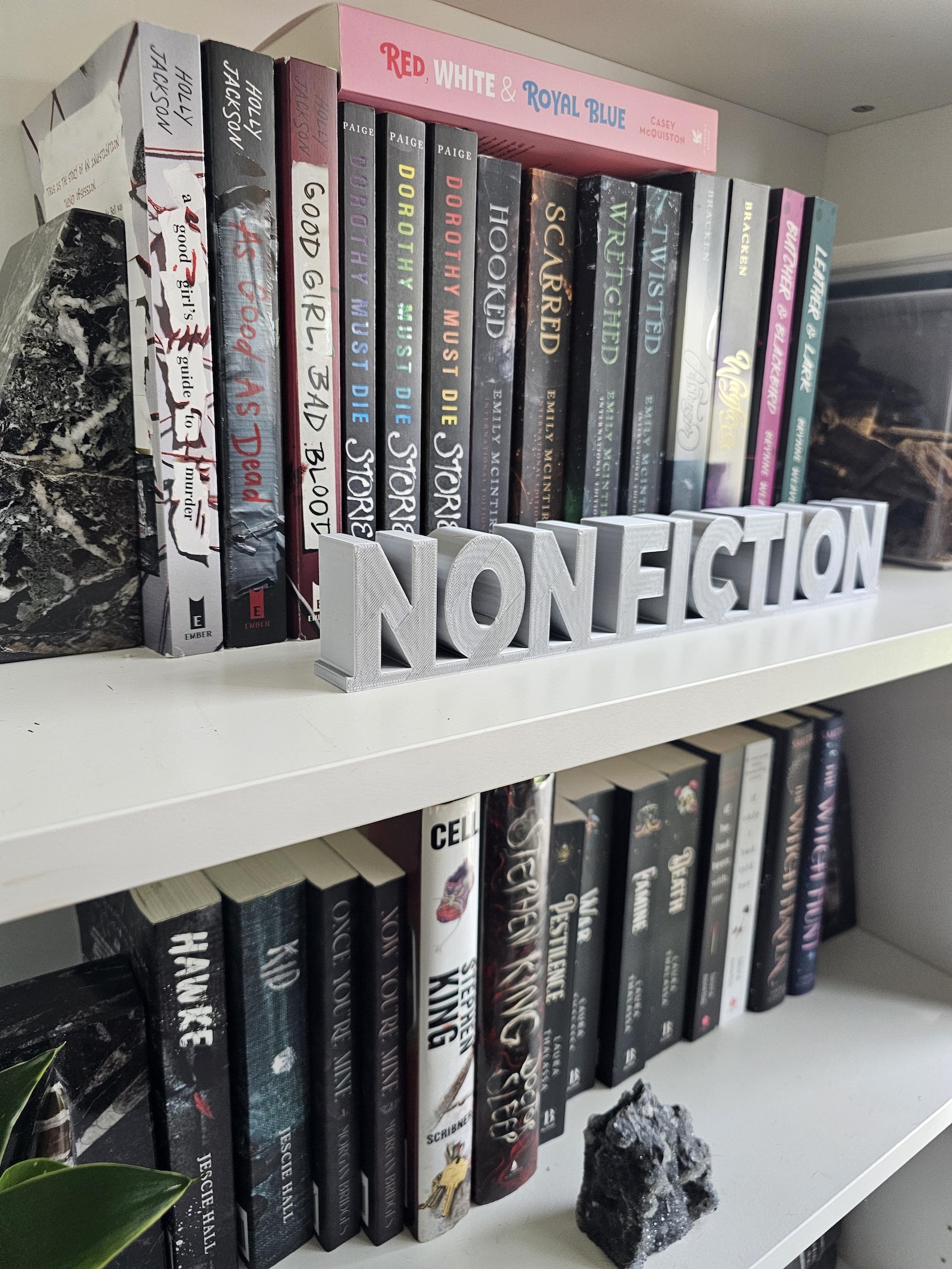 Non Fiction Sign, Non Fiction Plaque, Book Trope Sign, Book Genre Sign ...