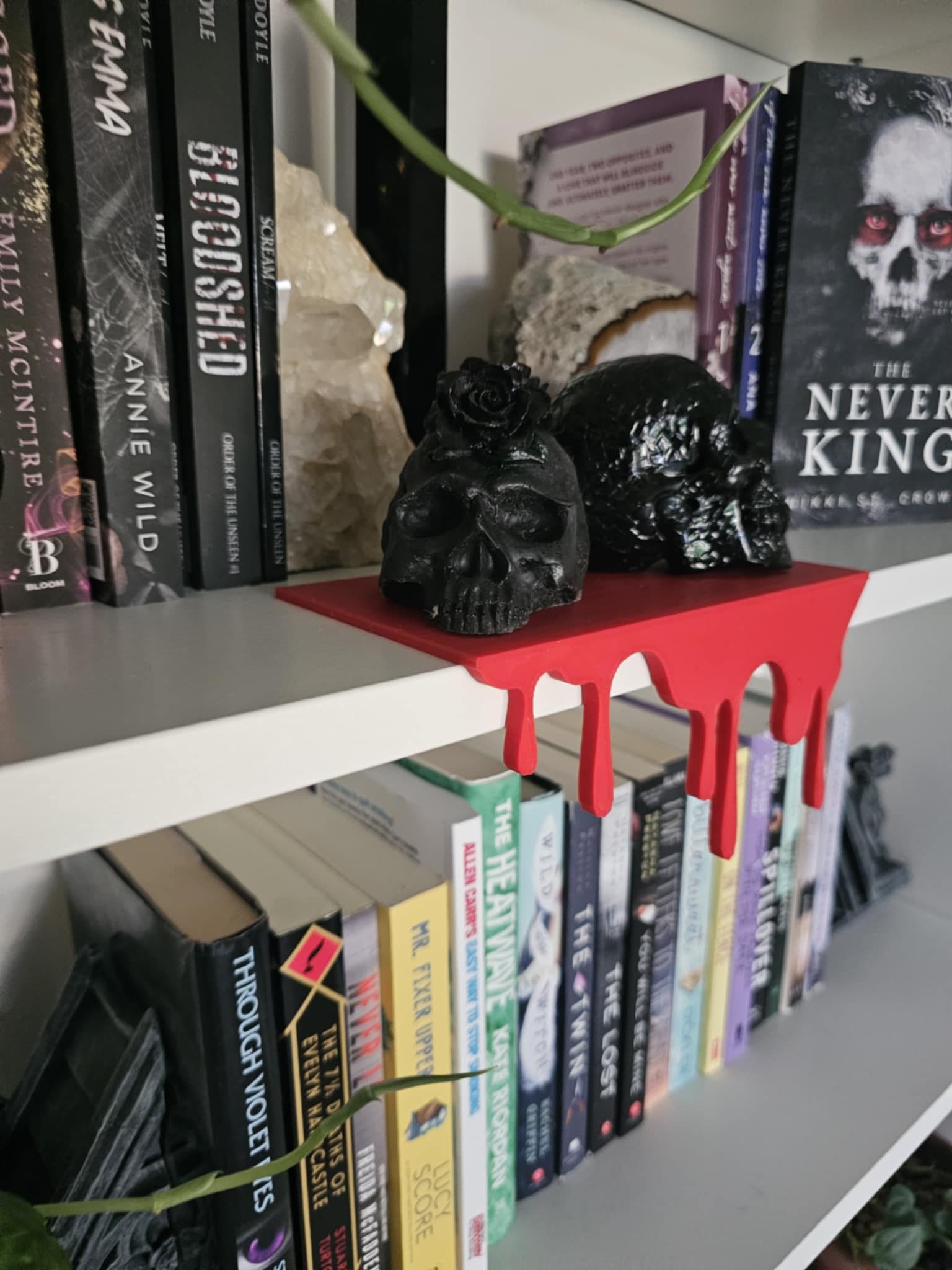 Blood Drip Shelf Decor, Blood Drip, Gothic Shelf Decor, Bookshelf ...