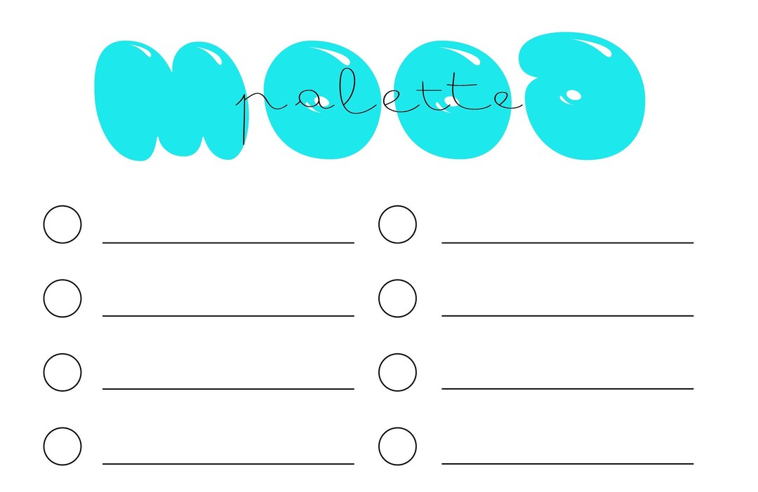 Moodscape Mood Color Palette Blobby Blobs - Etsy