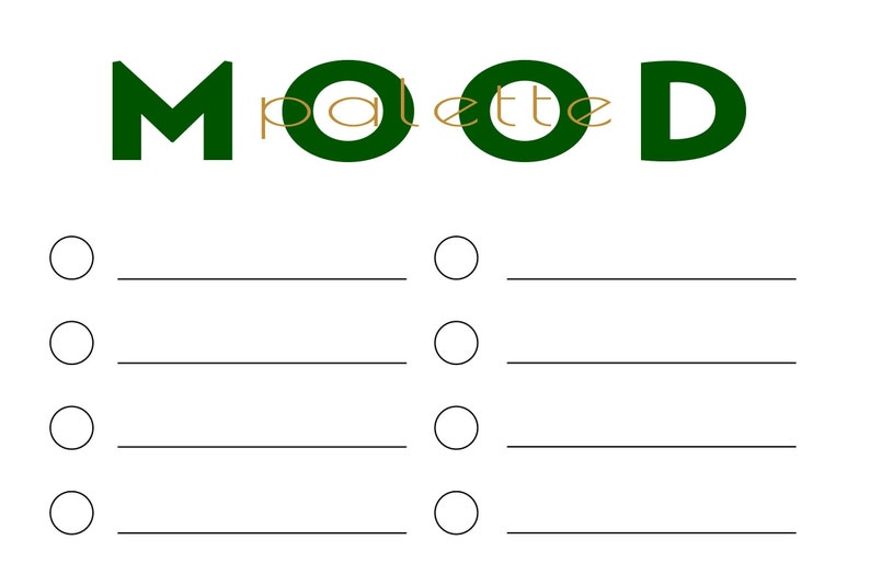 Moodscape Mood Color Palette Art Deco - Etsy