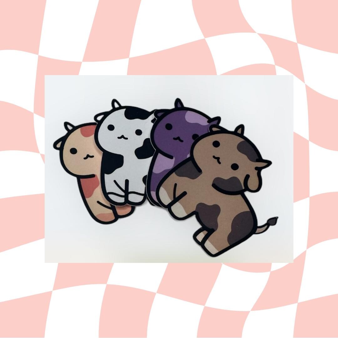 Cow Sticker // Cute Stickers - Etsy