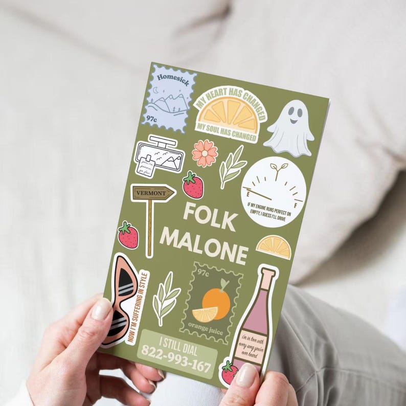 Stick Season Sticker Sheet / Folk Malone / Cute Stickers / Sticker ...