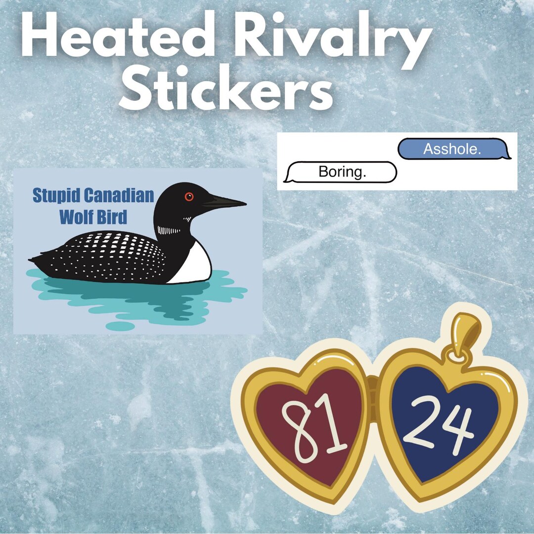 Heated Rivalry Matte Stickers Set / Matte Sticker / Canadian Stickers ...