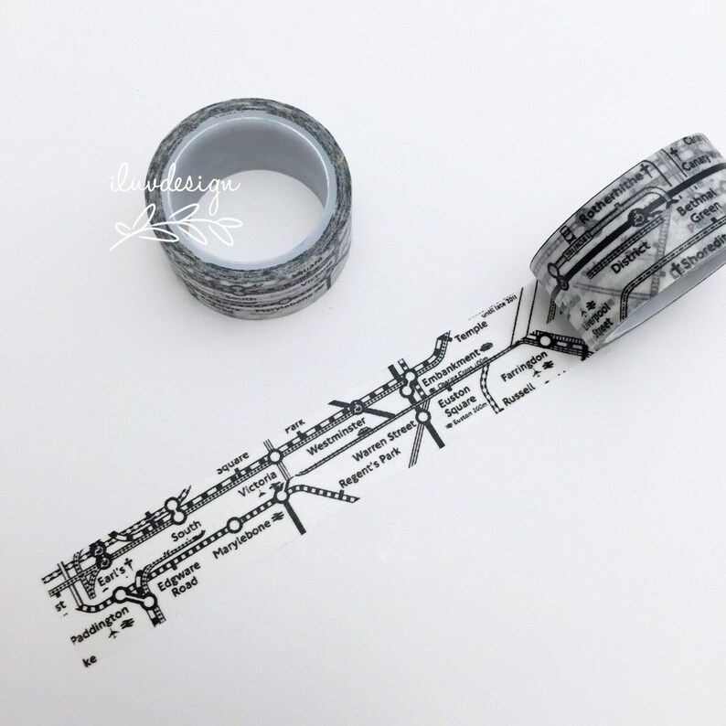 Road Map Tape Road Map Washi Tape Road Map Decorative Tape - Etsy