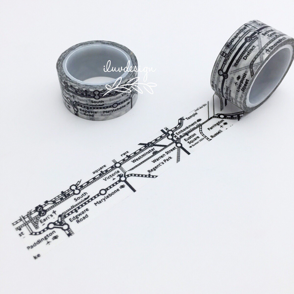 Road Map Tape Road Map Washi Tape Road Map Decorative Tape - Etsy