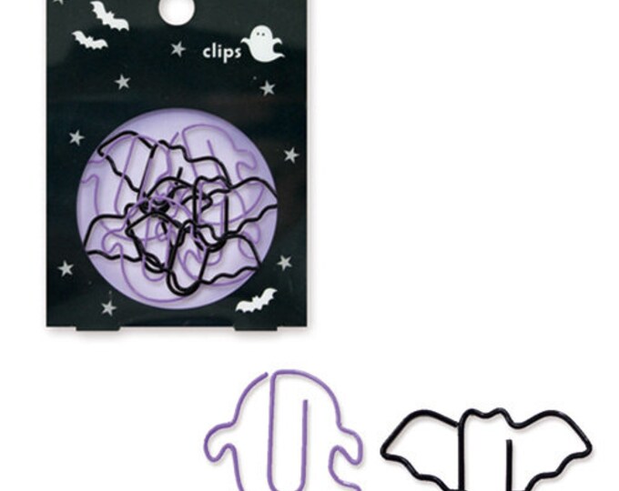 Ghost & Bat Paper Clips (18pcs) Halloween Paper Clips (92895) - Etsy