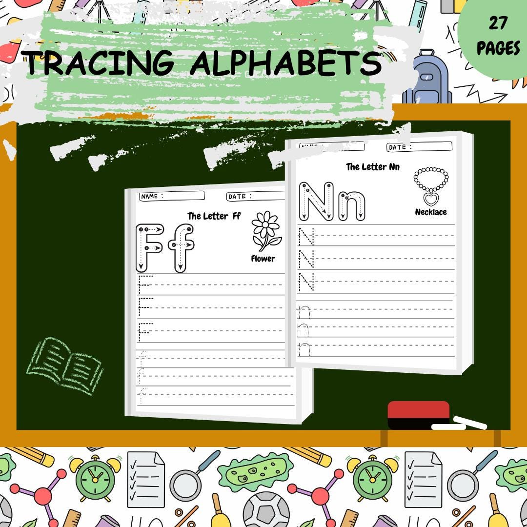 Alphabet Printable Tracing Worksheet, Handwriting Practice Printable ...