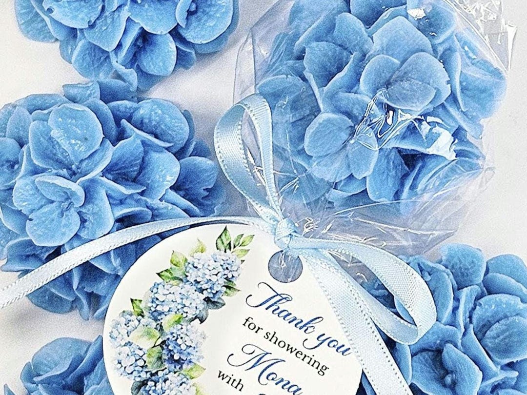 Hydrangea Soap Favors: Handmade Floral Wedding Guest Gifts, Something ...