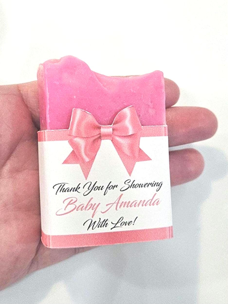 Pink Bow Soap Favors Pink Soap Favors Pink Bridal Shower Favors Mini ...