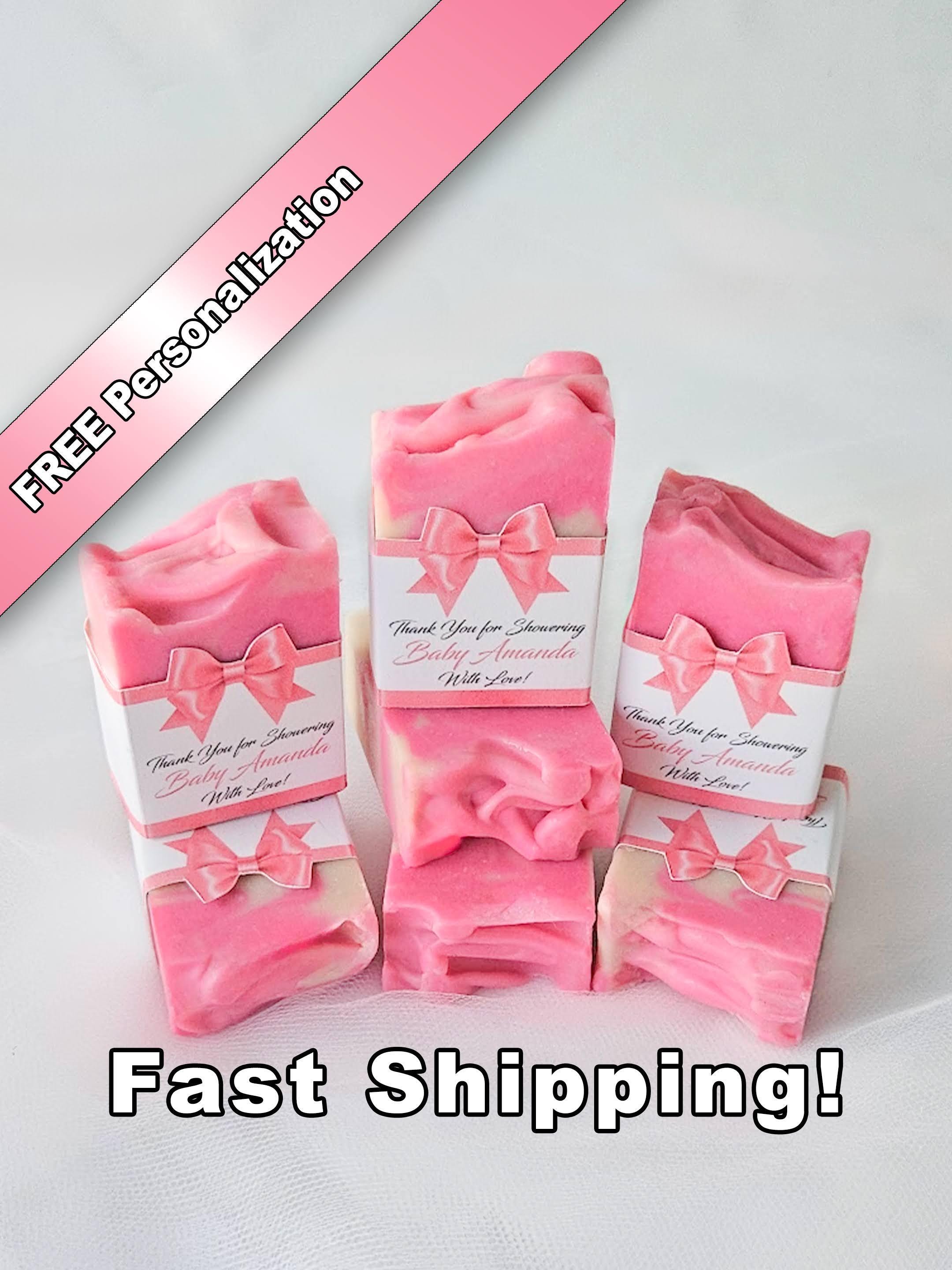 Pink Bow Soap Favors Pink Soap Favors Pink Bridal Shower Favors Mini ...