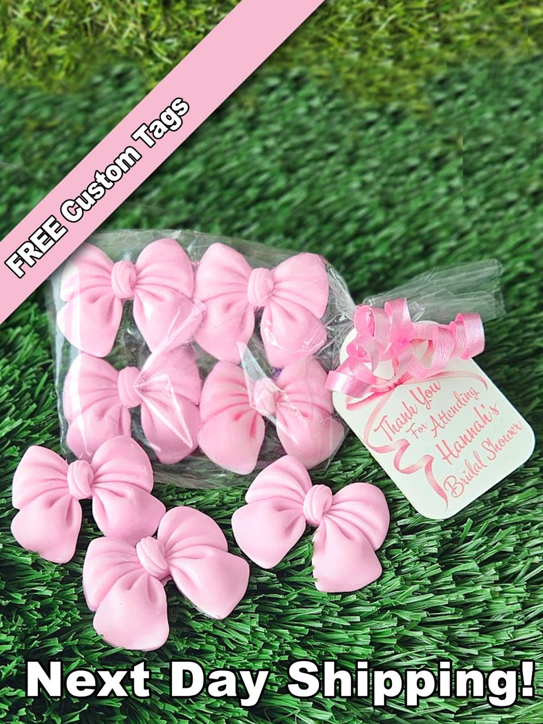 Mini Pink Bows, Mini Soaps, Small Soap, Small Baby Shower Favor, Soap ...