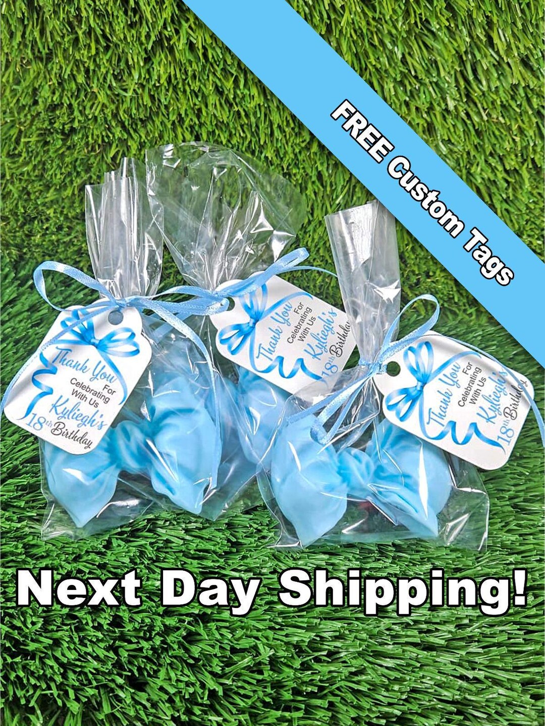 Blue Bow Soap Blue Birthday Decorations Girl Birthday Blue Birthday ...