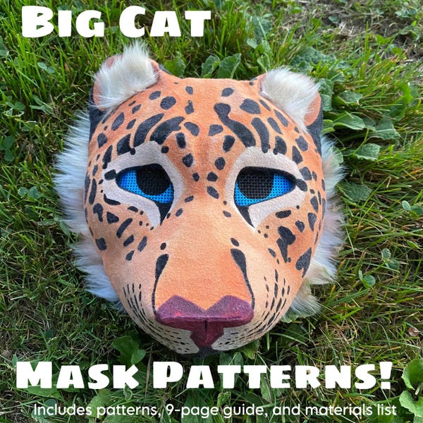 Realistic Cat Masks - Etsy