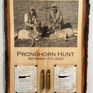 Custom Laser Engraved Hunting Photo Plaques - Etsy