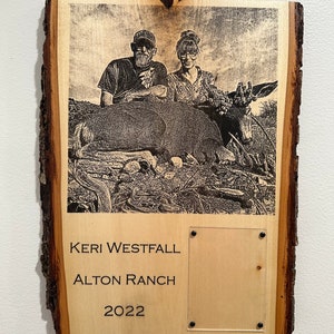Custom Laser Engraved Hunting Photo Plaques - Etsy
