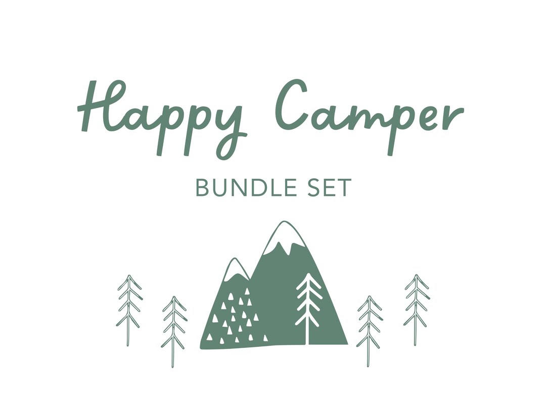Happy Camper First Birthday Party Bundle (editable Digital Template) - Etsy