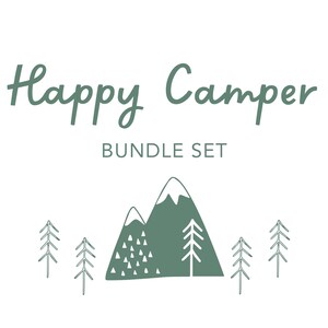 Happy Camper First Birthday Party Bundle (editable Digital Template) - Etsy