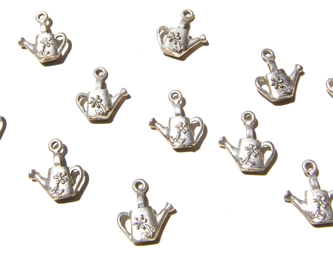 Antique Watering Can Charms, Garden Charms, 1 Charm, Made in the U.S ...