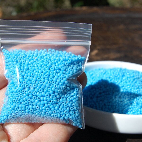 Blue Seed Beads - Etsy