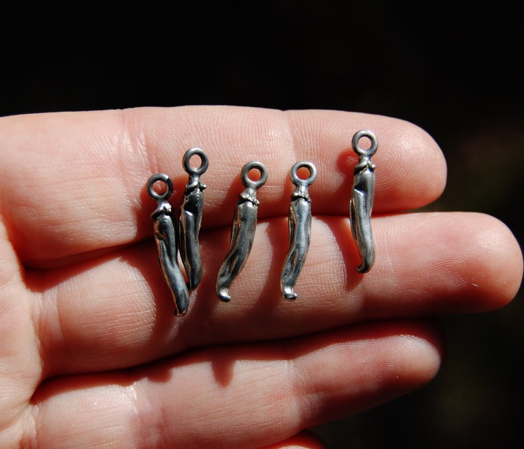 Sterling Silver Plated Chili Pepper Charm: USA Made Jewelry Supply - Etsy