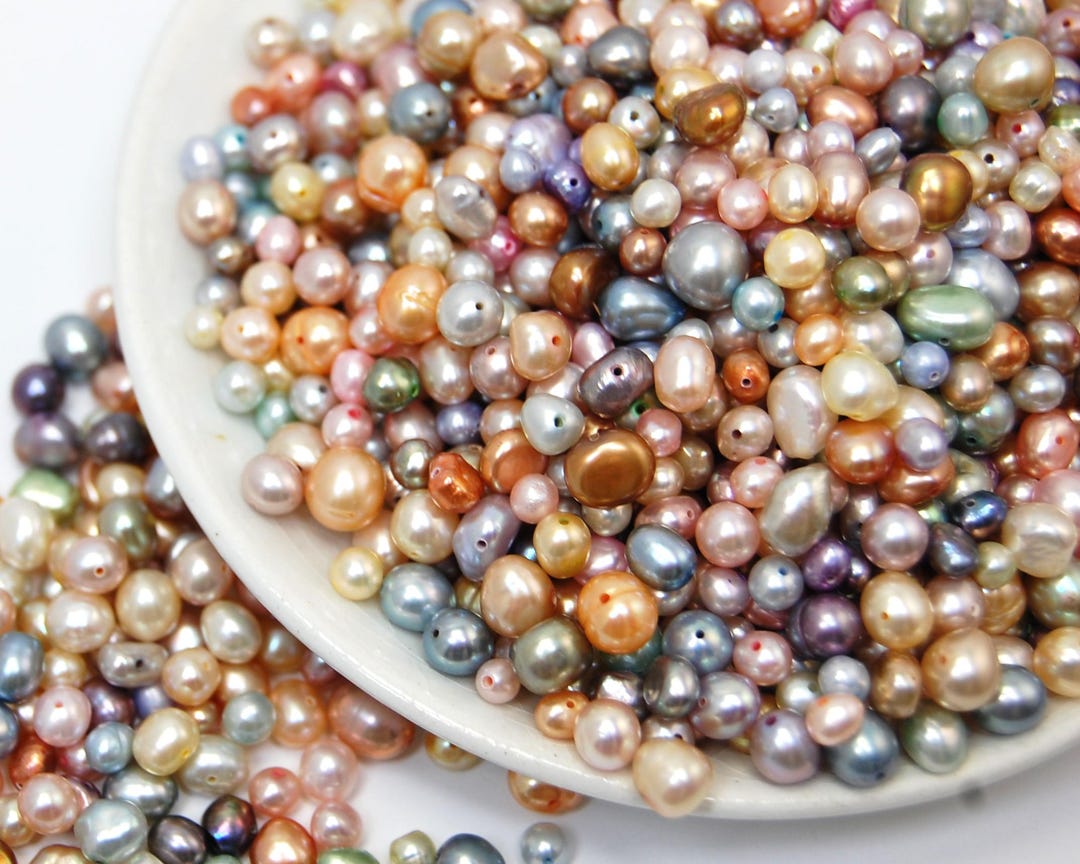 Pastel Mix Freshwater Pearls: Loose Pearl Beads, Jewelry Making (15 ...