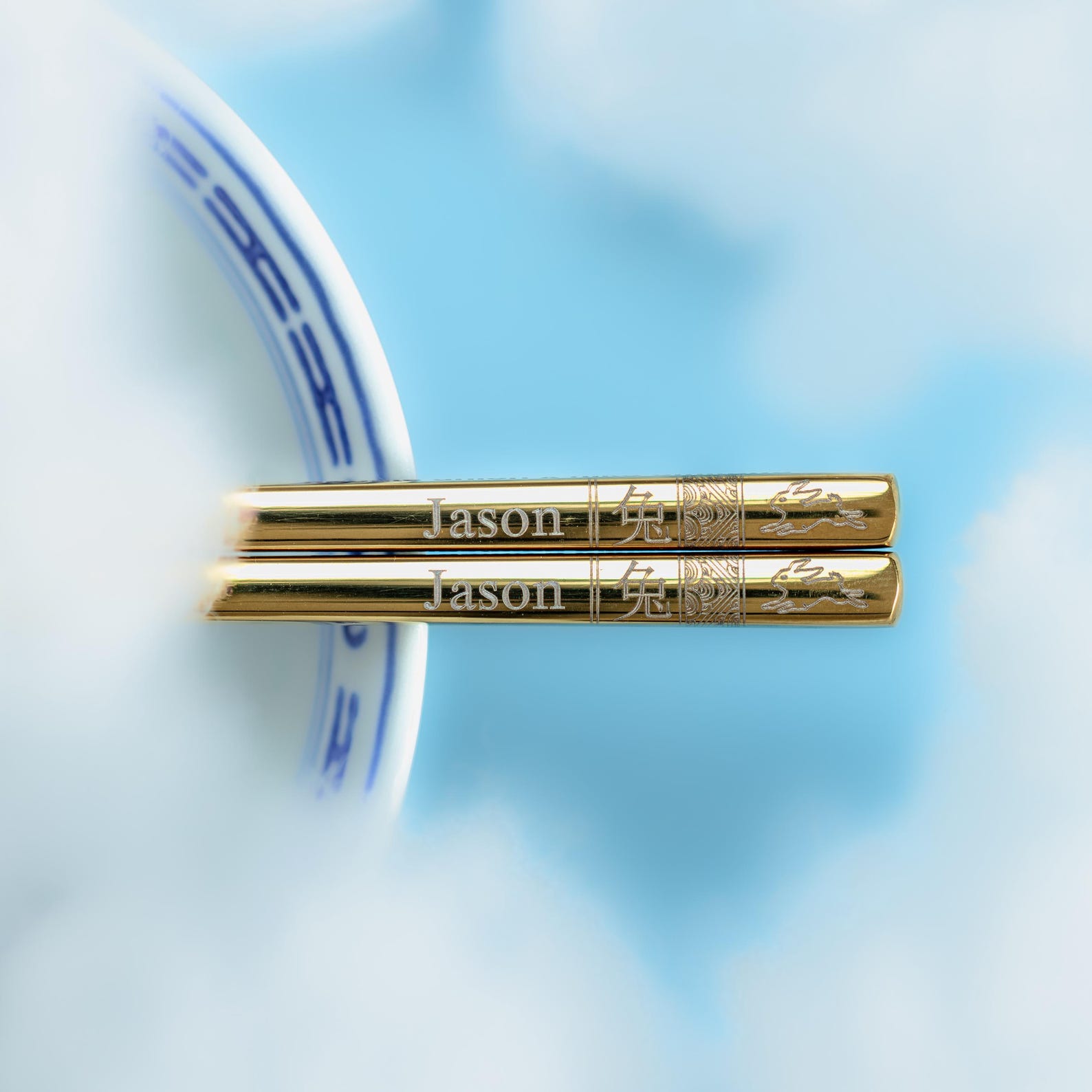 Personalized Chinese Zodiac Metal Chopsticks Custom Engraved Gift ...