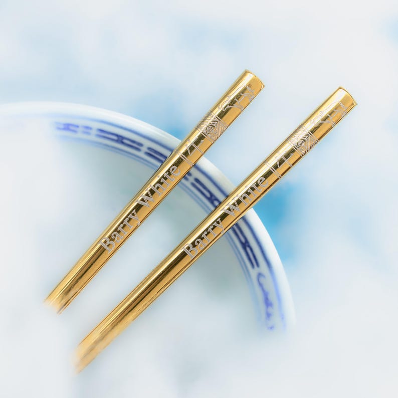 Personalized Chinese Zodiac Metal Chopsticks - Custom Engraved Gift ...