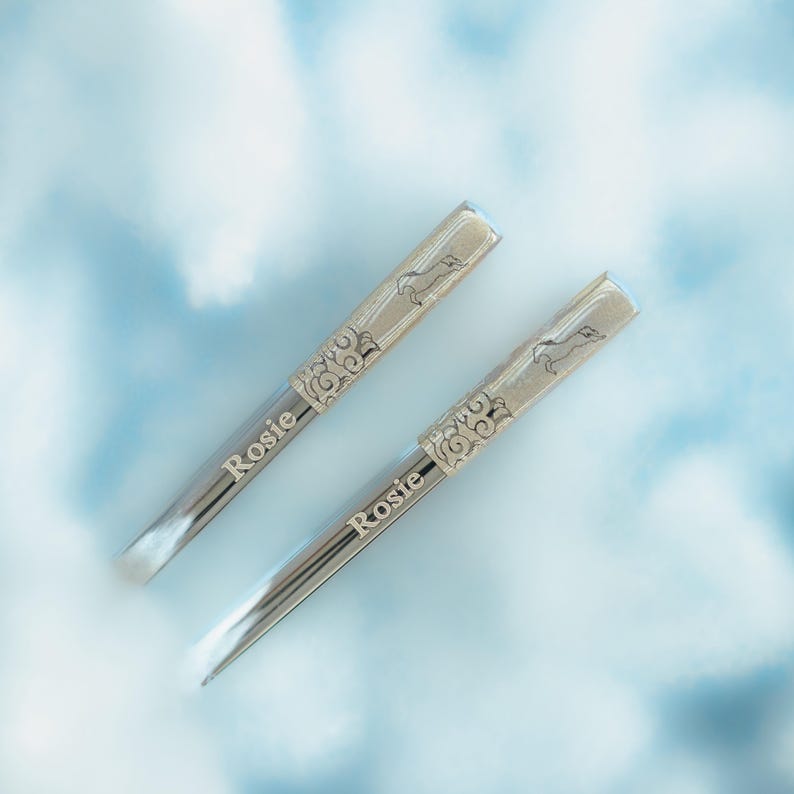 Personalized Chinese Zodiac Metal Chopsticks - Custom Engraved Gift ...