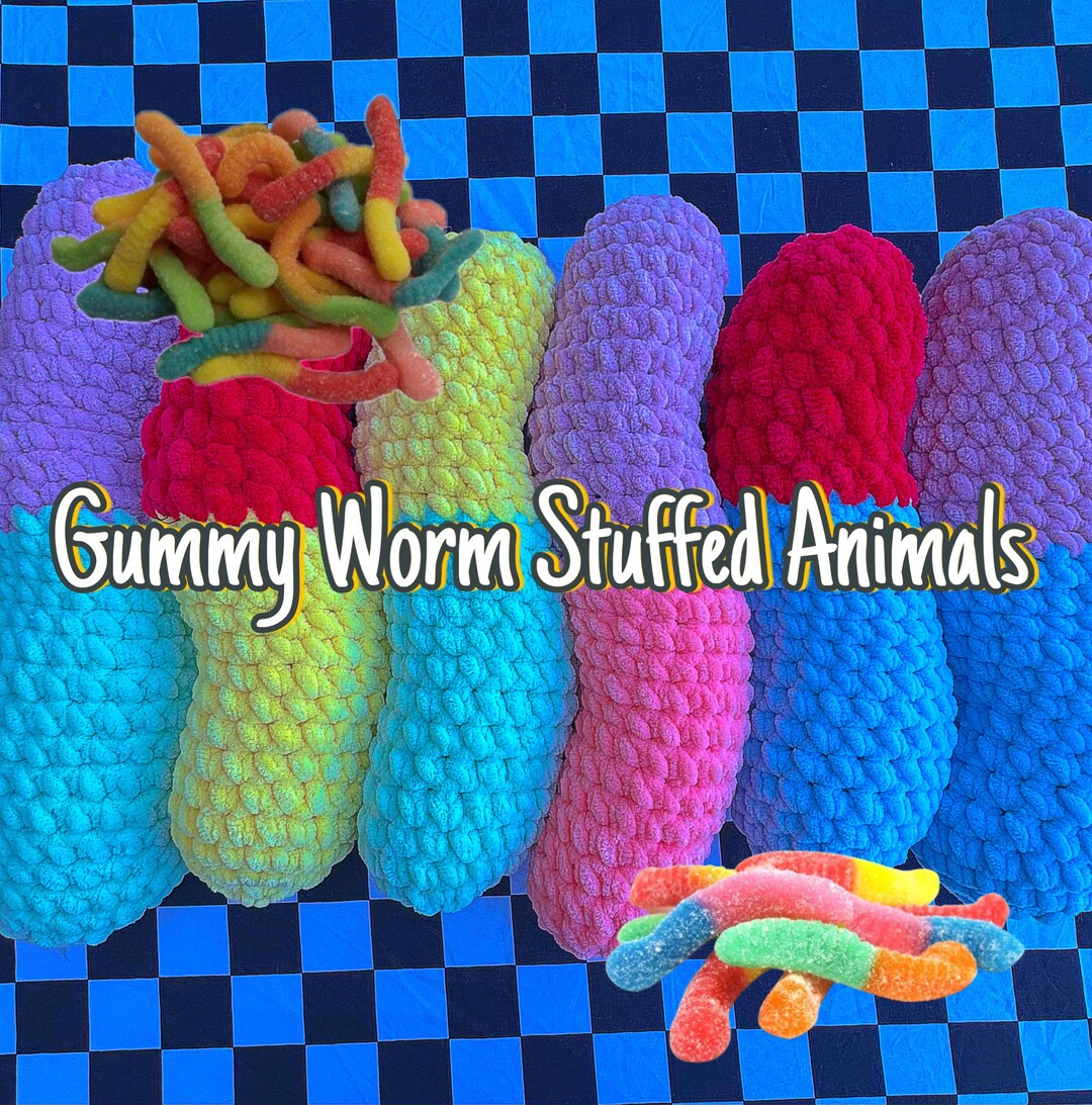 Handmade Crochet Gummy Worms - Etsy