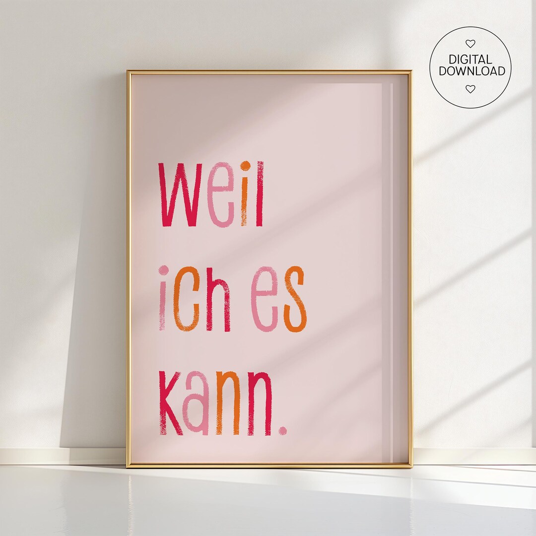 Poster Children's Room, Because I Can, Wall Decoration, Motivation ...