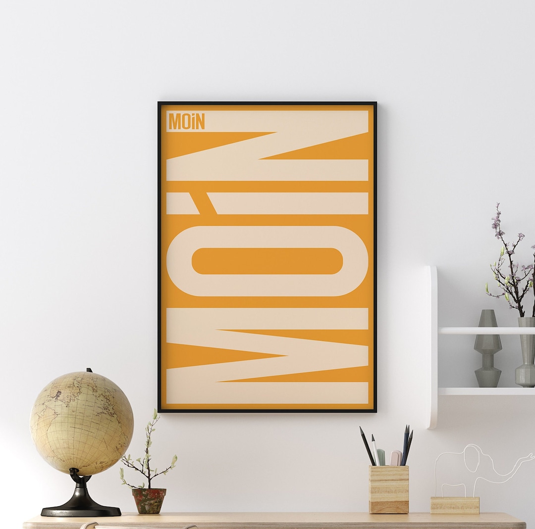 Moin Poster, Maritime Mural, Typography Poster, Quotes Poster, Gift ...