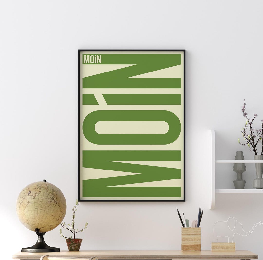 Moin Poster, Maritime Mural, Typography Poster, Quotes Poster, Gift ...