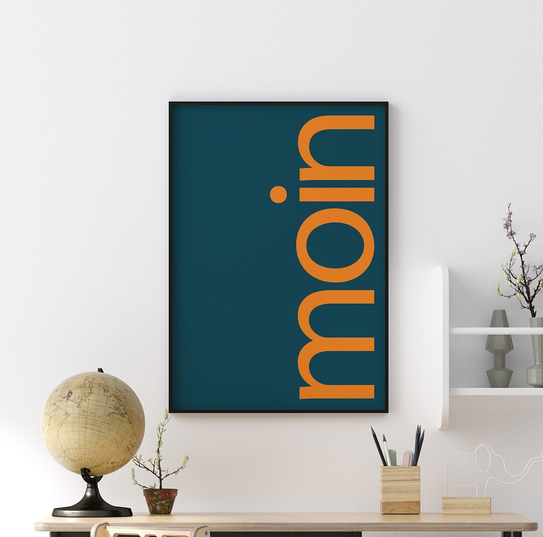 Moin Poster, Maritime Mural, Typography Poster, Quotes Poster, Gift ...