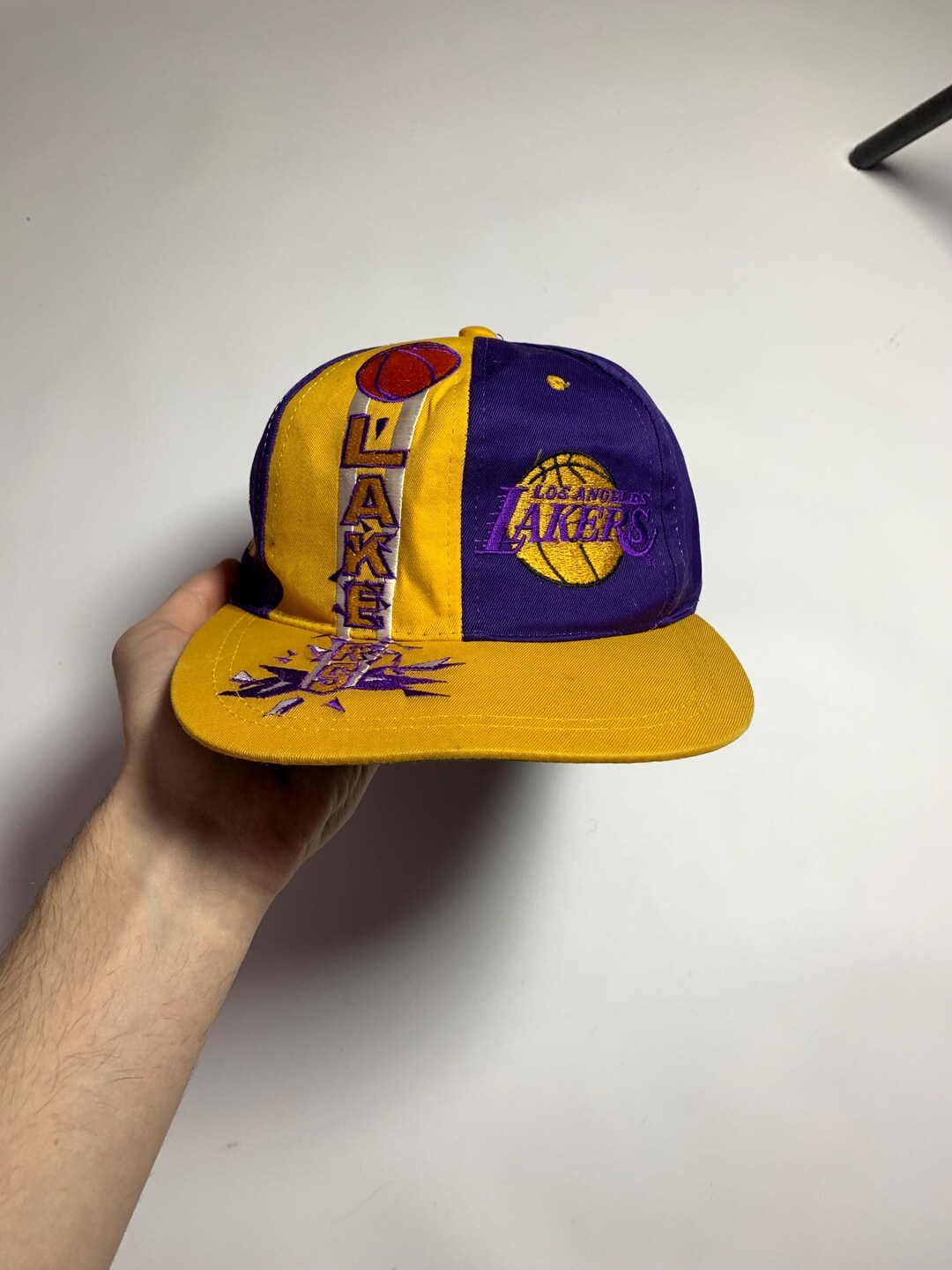 La Lakers 90s Snapback Cap Hat Los Angeles NBA Product Vintage - Etsy
