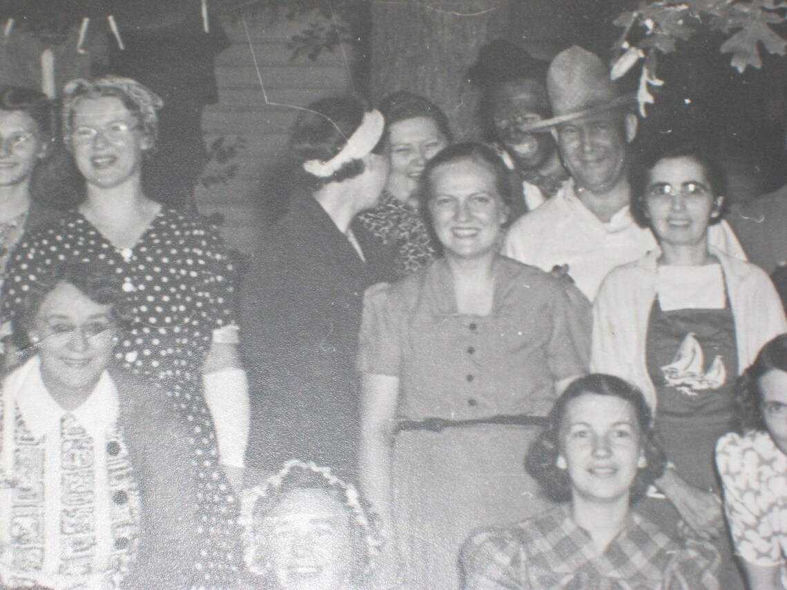 Vintage 1950s Group Photo People in Costume for Theater or Halloween ...