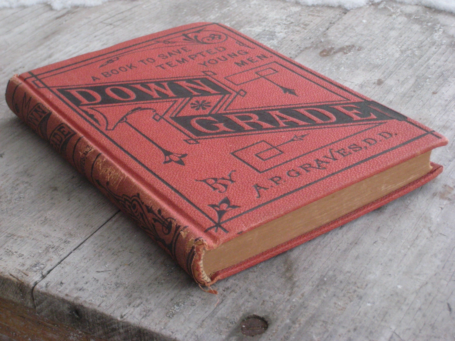Antique Book Titled Down Grade: A Book to Save Tempted Young Men by A.P ...