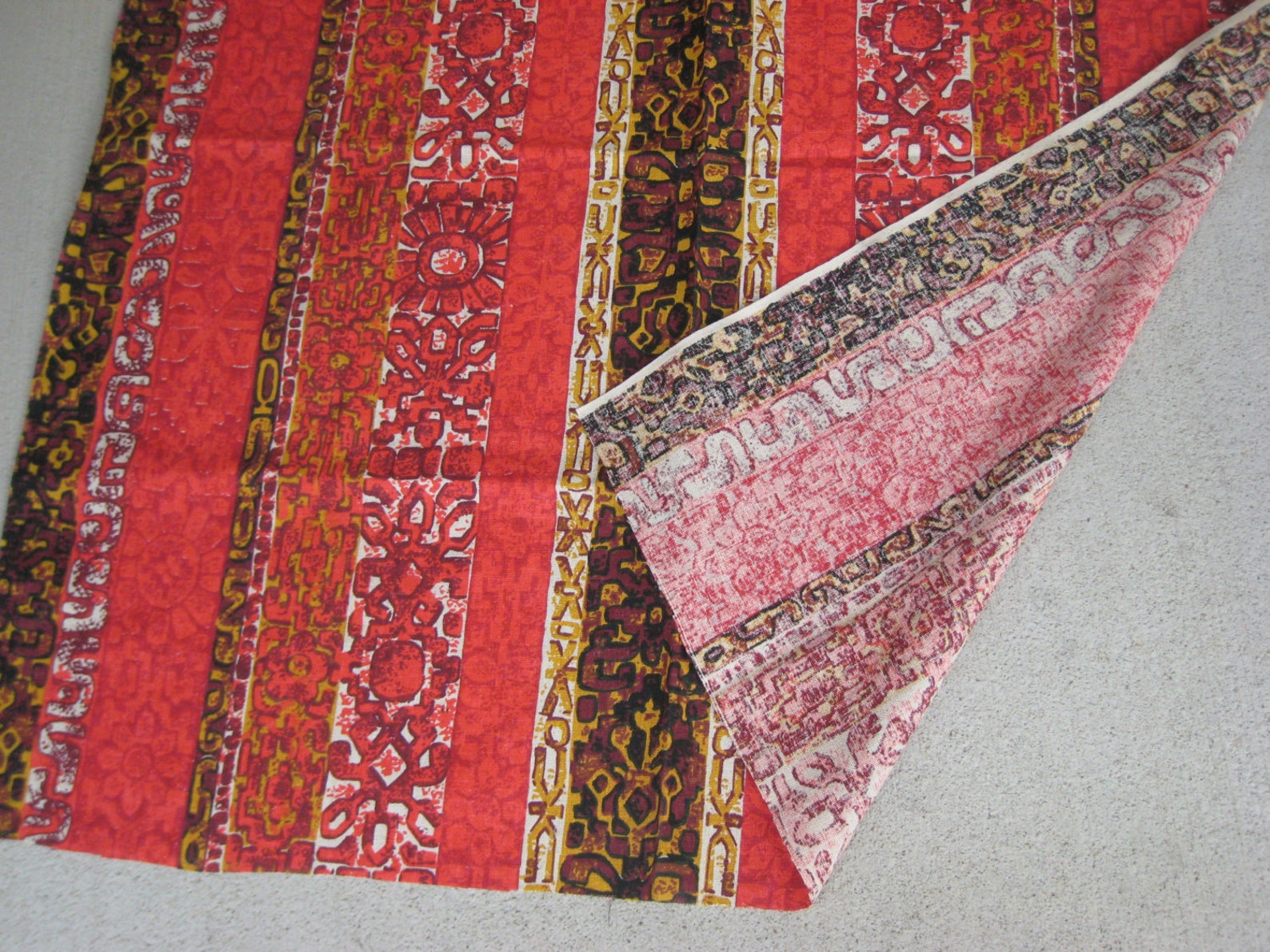 Vintage Tapa Cloth Tiki Fabric Hawaiian Designs - Etsy