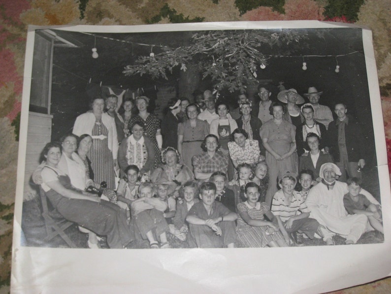 Vintage 1950s Group Photo People in Costume for Theater or Halloween ...