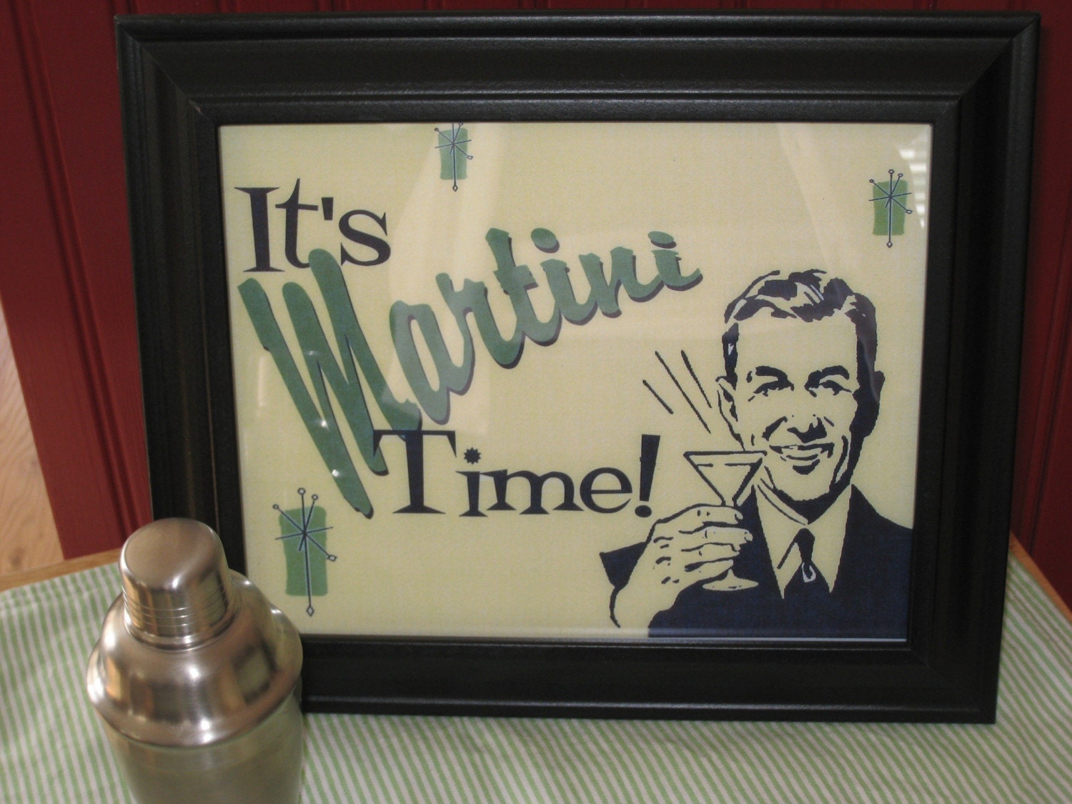 Retro Bar Sign Martini Time - Etsy