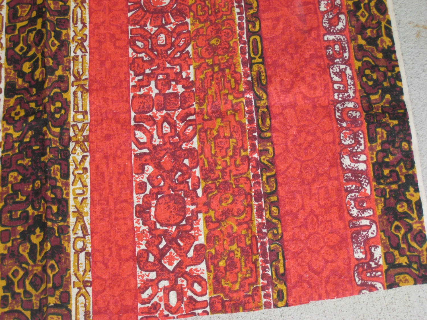 Vintage Tapa Cloth Tiki Fabric Hawaiian Designs - Etsy