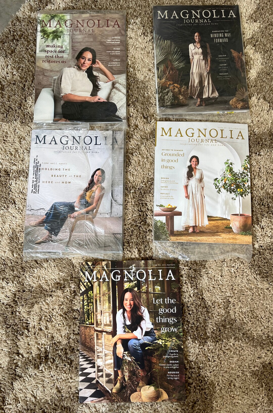 Magnolia Journal Issues 17, 18, 19, 20, and 22 / Lot of Three Past ...