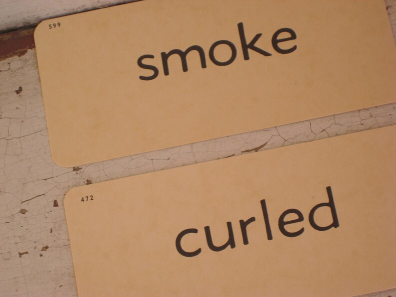 Vintage Flash Cards Dick & Jane Smoke Curled High 3794-W - Etsy