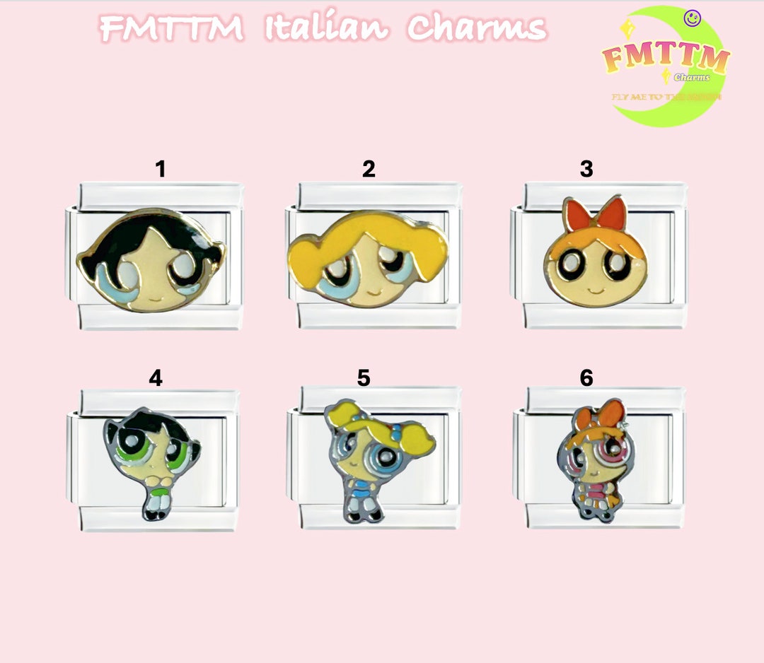 Fmttm-limited Edition the Powerpuff Girls Italian Charms Fits ...
