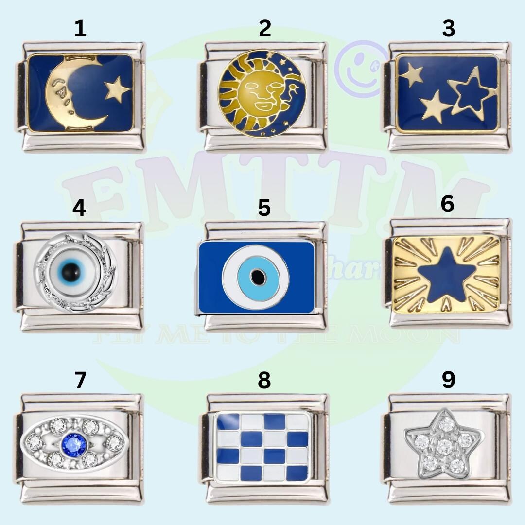 Fmttm-limited Edition Blue Eye, Lucky Eye, Sun, Star, Moon, Evil Eye ...